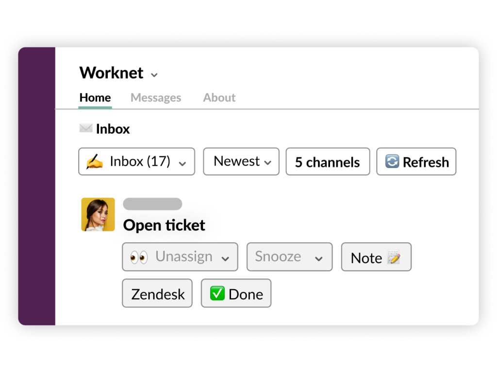 Worknet App Integration with Zendesk Support